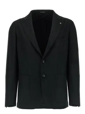 Tagliatore Micro Squares Blazer - Black