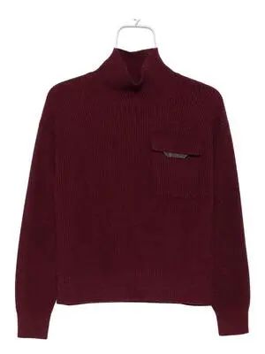Brunello Cucinelli Cashmere Turtleneck Jumper - Bordeaux