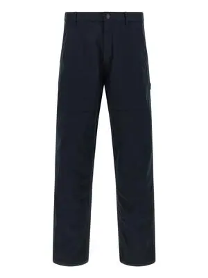 Moncler Cotton Gabardine Trousers - Blue