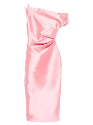 Solace London Ellison Midi Dress - Pink