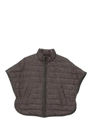 Brunello Cucinelli Quilted Short Sleeves Down Jacket - Brown