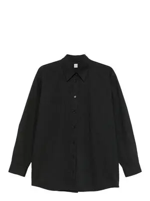 TOTÊME Organic Cotton Shirt Black