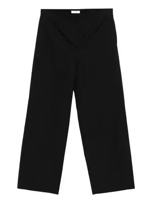 TOTEME Organic Cotton Trousers - Black