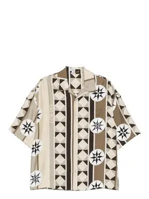 Loewe Printed Silk Shirt - Beige