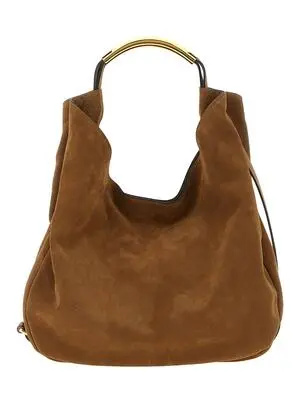 Moschino Handle Me Medium Shoulder Bag - Brown