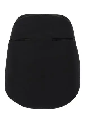COURREGES Circle Satin Mini Skirt - Black