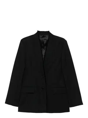TOTÊME Wool Single-breasted Jacket - Black