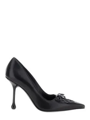 JIMMY CHOO Scarlett 95 Leather Pumps - Black
