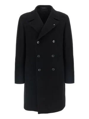 Tagliatore Arden Double-breasted Wool Coat - Black