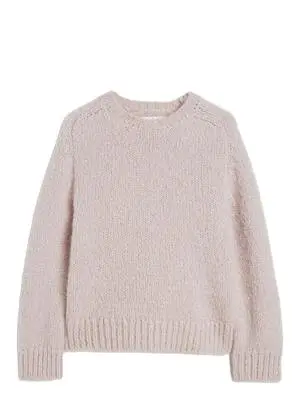 JIL SANDER Wool Crewneck Jumper - Pink