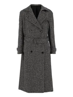 Tagliatore Wool Blend Double-breasted Coat - Black