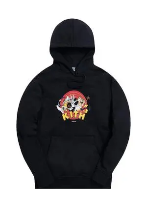 Kith X Looney Tunes That's All Folks' Hoodie - Black