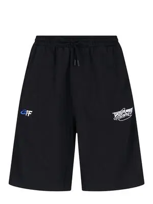 Off-White Arrow Skate Sweatshorts - Black