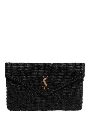 Saint Laurent Large Envelope Pouch - Black