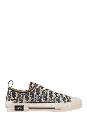 Dior B23 League Low Raffia-effect Oblique Denim - Blue