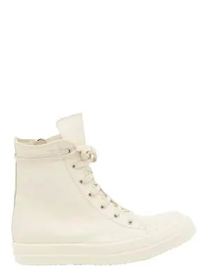 Rick Owens Hollywood High Sneakers - Cream