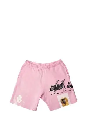 LADYCOTTON X Sylvie Fleury Shopping Cart Sweatshorts - Pink