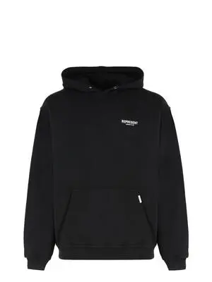 REPRESENT Cotton Hoodie - Black