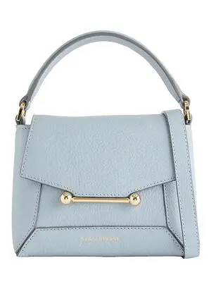 Strathberry Mosaic Nano Leather Top Handle Bag - Dusky Blue