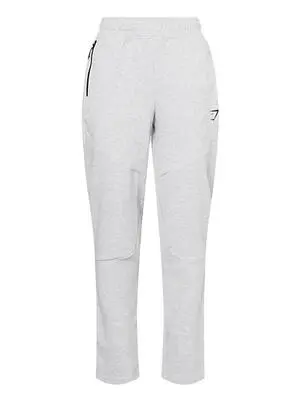 GYMSHARK Interlock Tech Slim-fit Cotton-jersey Joggers - Grey