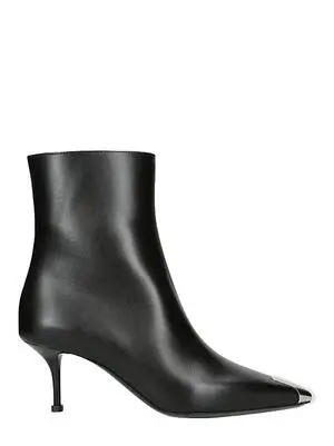 ALEXANDER MCQUEEN Leather Heeled Ankle Boots