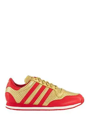 Adidas Galaxy Og Metallic Low-top Trainers - Gold Metallic Red Off Wh