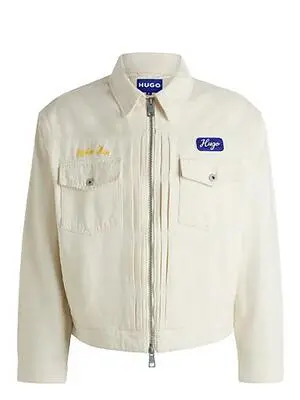 Hugo Motor Club Cotton-twill Jacket - Open White