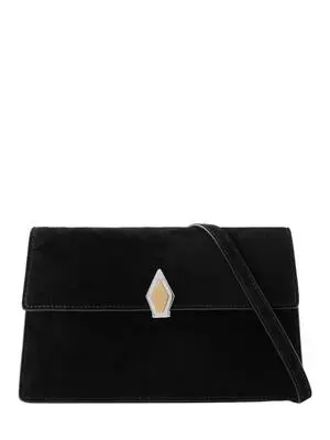 METIER Parallel 22 Small Suede Shoulder Bag - Black