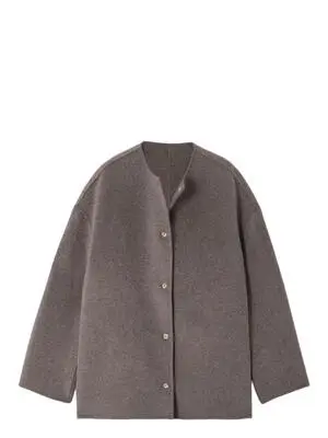 Loulou De Saison Oversized Wool And Cashmere-blend Jacket - Brown