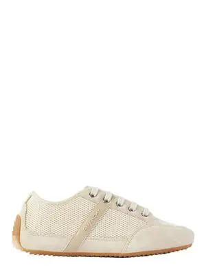 Givenchy Leather And Suede-Trimmed Mesh Sneakers Beige