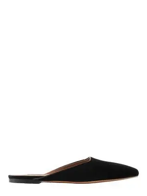 EMME PARSONS Suede Mules - Black