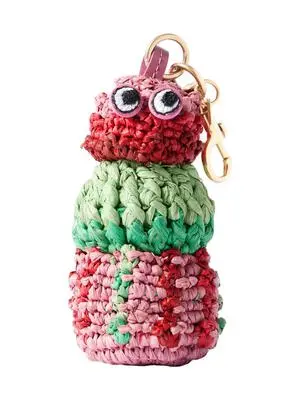 ANYA HINDMARCH Sea Urchin Raffia Bag Charm - Multi