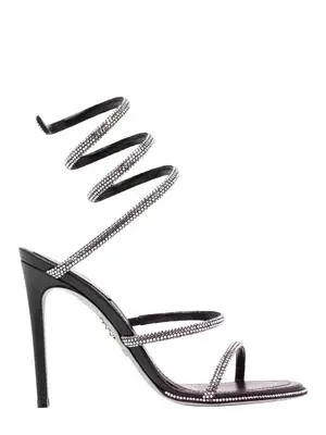 Rene Caovilla 110mm Cleo Embellished Sandals - Black