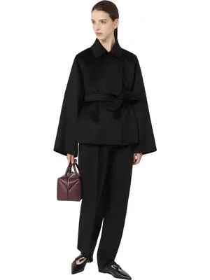 Max Mara Cashmere Broadcloth Coat - Black