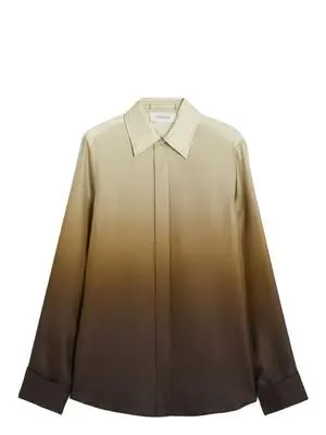 Max Mara Slim-fit Ombré Shirt - Beige