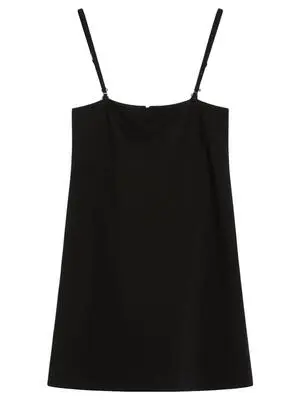 Max Mara Knit Mini Dress With Cut Out - Black