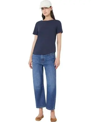 Max Mara Organic Cotton T-Shirt Navy