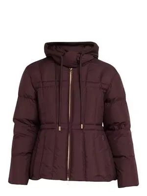 Moncler Estom Hooded Short Down Jacket - Burgundy