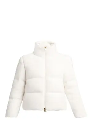 Moncler Mornas Short Down Jacket Ivory