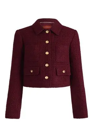 Altuzarra Astley Tweed Jacket Grenache