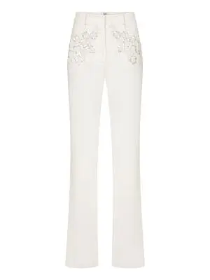 Ila Erica Straight Leg Trousers - White