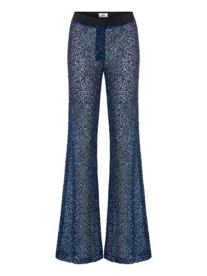 Ila Heidi Sequined Trousers - Navy