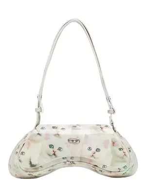 DIESEL Play-glossy Shoulder Bag - White