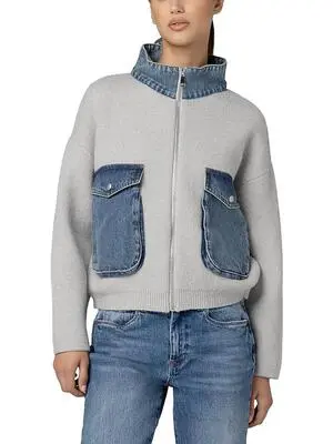 Blanknyc BlankNYC Denim Knit Sweater Shacket Hitting Stride