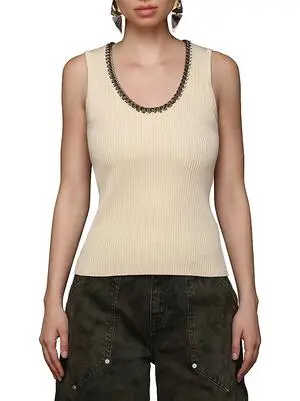 Avec Les Filles Embellished Tank Top - Gelato