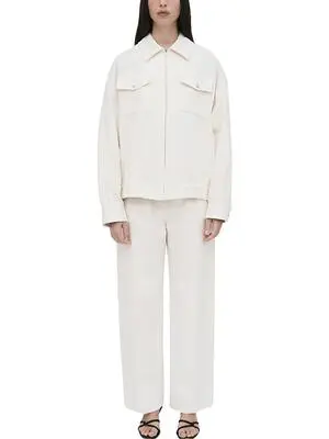 ROSETTA GETTY Zip Front Shirt Jacket