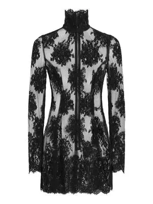 Dolce & Gabbana Cordonetto Lace Dress - Black