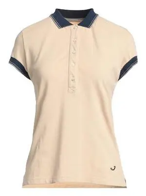 JACOB COHЁN Polo Shirt With Embroidered Logo - Beige