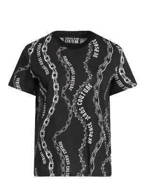 Versace Printed Cotton T-shirt - Black