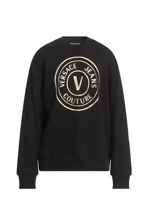 Versace Printed French Terry Sweatshirt - Black